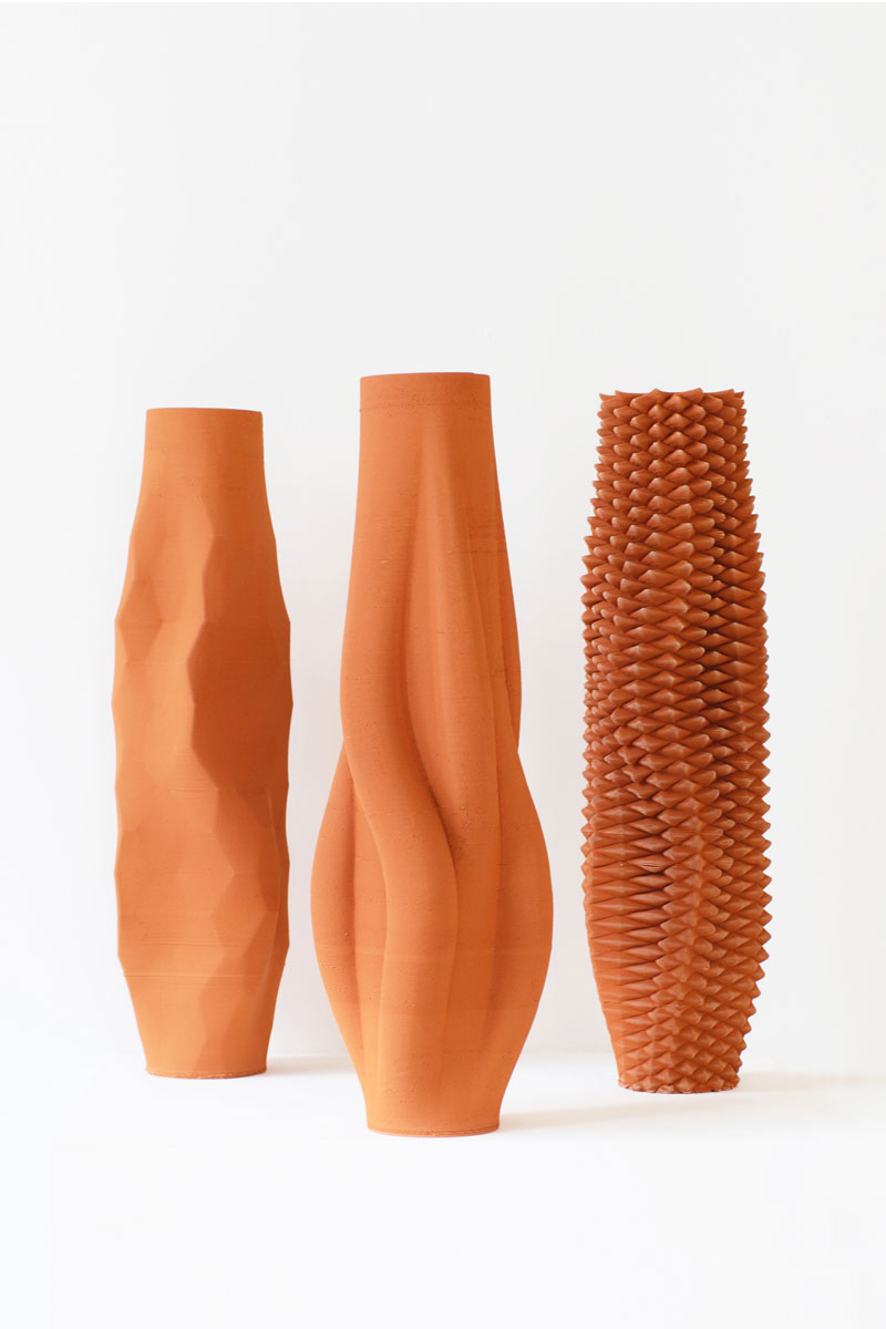 24 oranges » 3D-printed clay vases inspired by fashion24 oranges